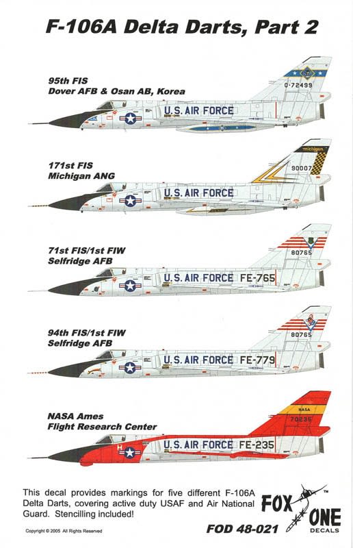 Fox One #48-021 1/48 F-106A Delta Darts Part 2