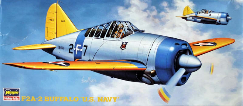 Hasegawa #AP45 1/72 F2A-2 Buffalo U.S. Navy
