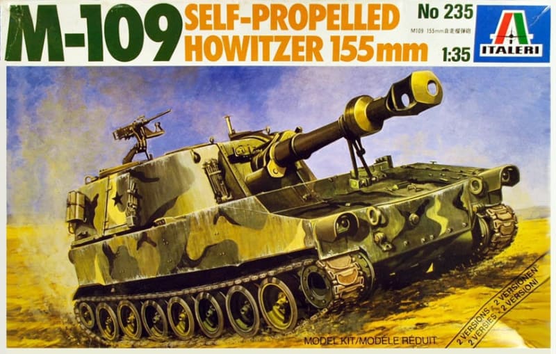 Italeri #235 1/35 M-109 Self-Propelled Howitzer 155mm