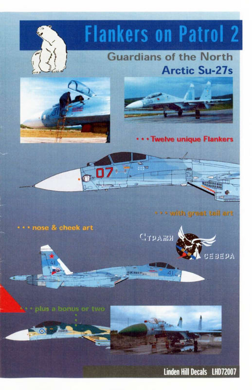 Linden Hill #72007 1/72 Arctic Su-27 Flankers On Patrol 2