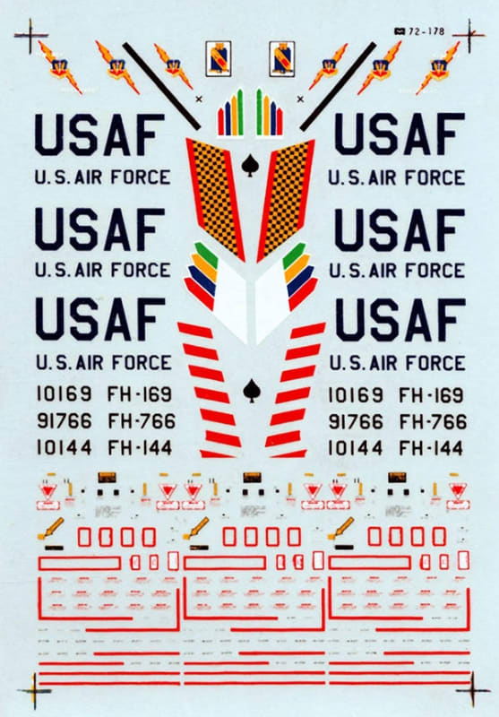 Microscale #14-178 1:144 F-105D Thunderchief