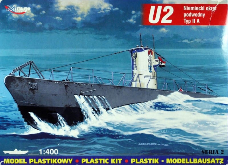 Mirage #40023 1/400 German U2 Type IIa Submarine