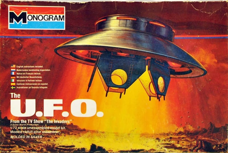 Monogram #6102 1/72 The U.F.O. from "The Invaders"