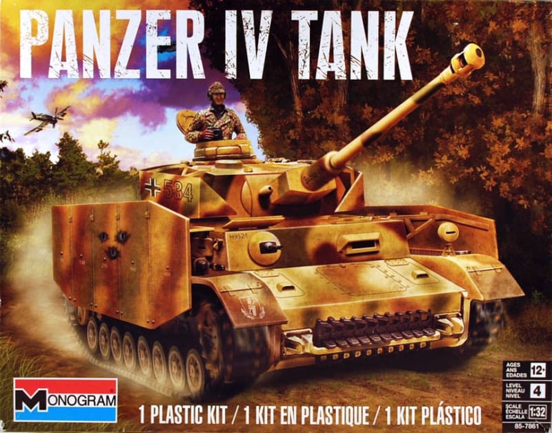 Monogram #85-7861 1/32 Panzer IV Tank