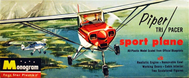 Monogram #PA25 1/33 Piper Tri-Pacer Sport Plane