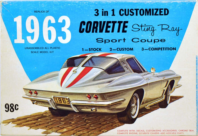 Palmer Plastic 6324 1963 Corvette Sting Ray Sport Coupe