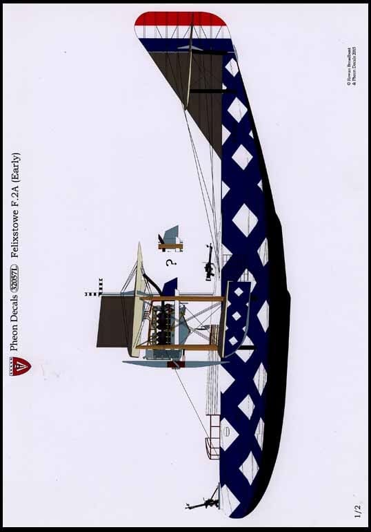 Pheon Decals #32057L 1/32 Felixstowe F2a (early)