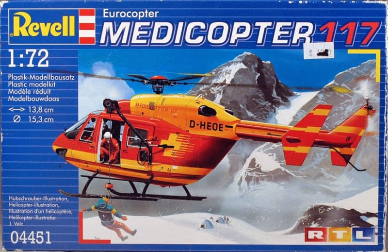 Revell #04451 1:72 Eurocopter Medicopter 117