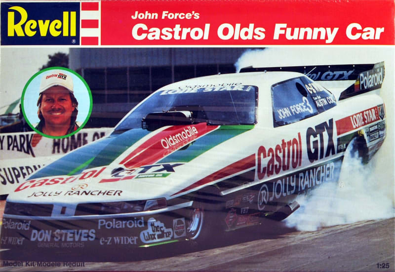 Revell #7173 1:25 John Force Castrol Olds Funny Car