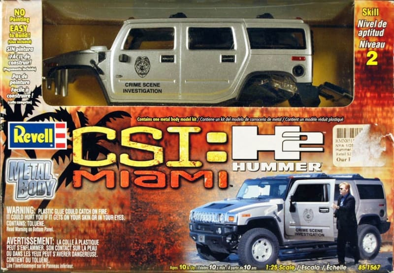 Revell #85-1567 1/25 CSI: Miami H2 Hummer - Metal Body Kit