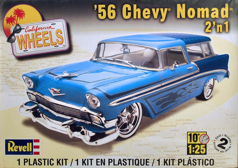 Revell #85-4947 1/25 1956 Chevy Nomad 2'in1