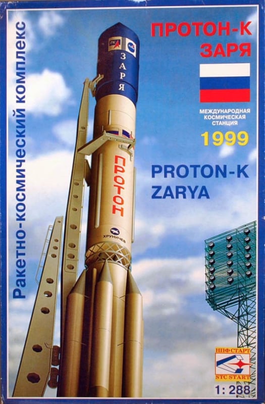 STC Start #4C-17 1/288 Proton-K Rocket with Zarya Module