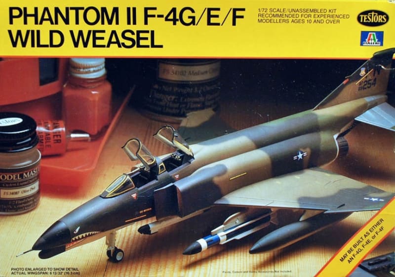 Testors #684 1/72 F-4G Phantom II 'Wild Weasel'