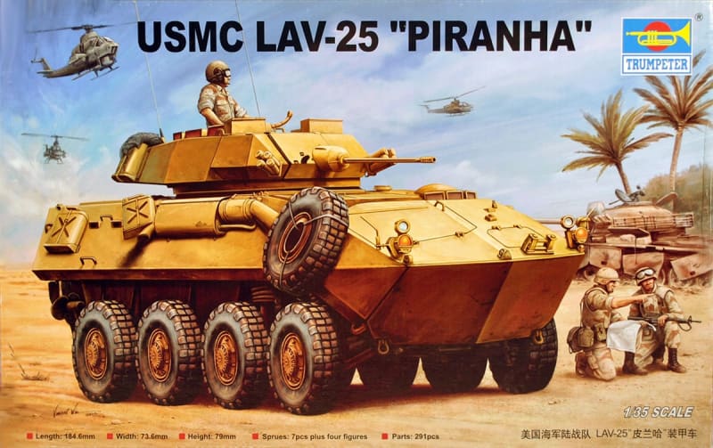 Trumpeter #00349 1/35 USMC LAV-25 Piranha