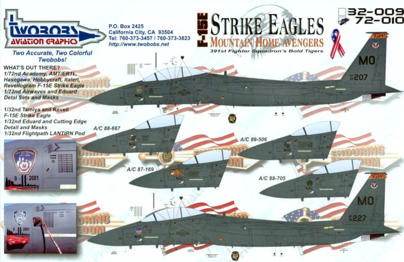 TwoBobs 72-010 1/72 F-15E Strike Eagles