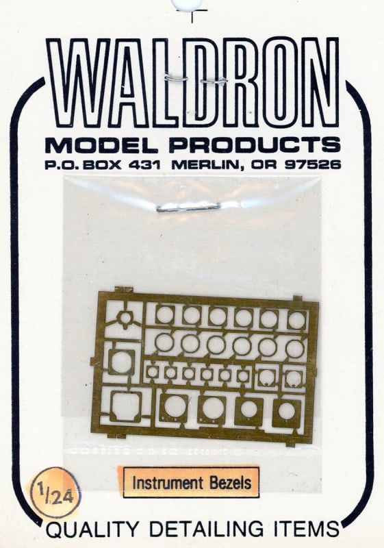 Waldron Model Products 1/24 Generic Instrument Bezels