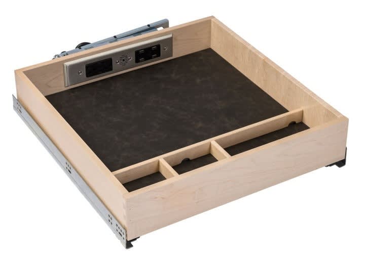 Century Components Galaxy Charging Drawer - 21" Opening AC, USB-A and ...