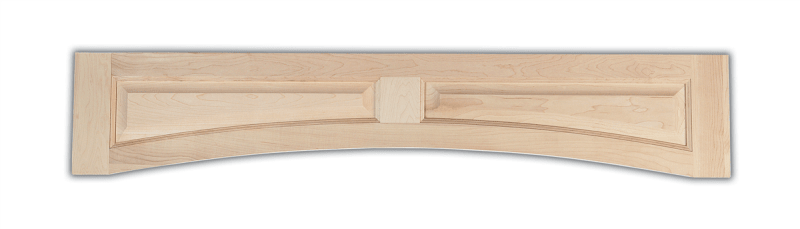 Red Oak Arched Valance, 42 Inch
