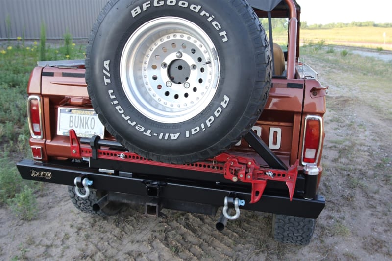 Rock Hard 4x4™ Patriot Series Rear Bumper with Tire Carrier for Ford ...