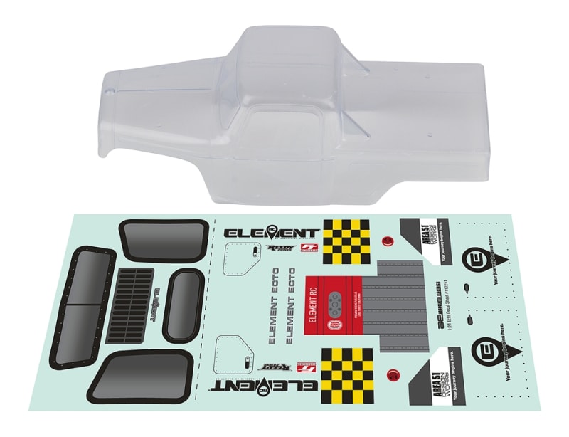 Element RC Enduro 24 Ecto Body, Clear