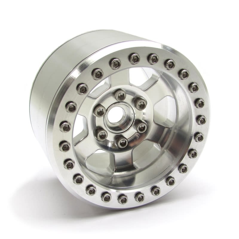 Gear Head RC 2.2" BTR TT Beadlock Wheels with Silver Rings (4 ...