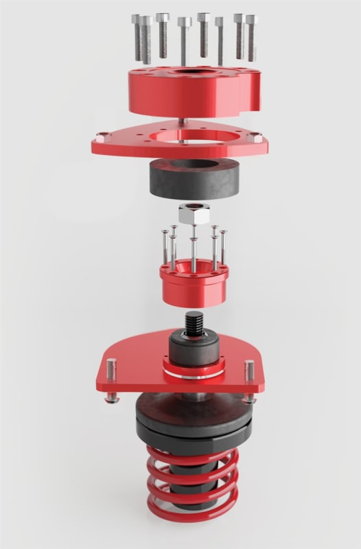 RR Racing Porsche Breakaway Camber plates GT2/GT3/GT3RS/GT4