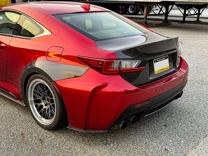 RR Racing Widebody Carbon Fiber Rear Fender Flares