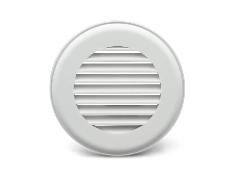 CEILING VENT ROUND REGISTER WHITE SNAP ON COVER, 94272
