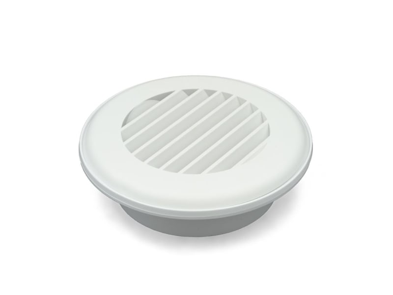 CEILING VENT ROUND REGISTER WHITE SNAP ON COVER, 94273