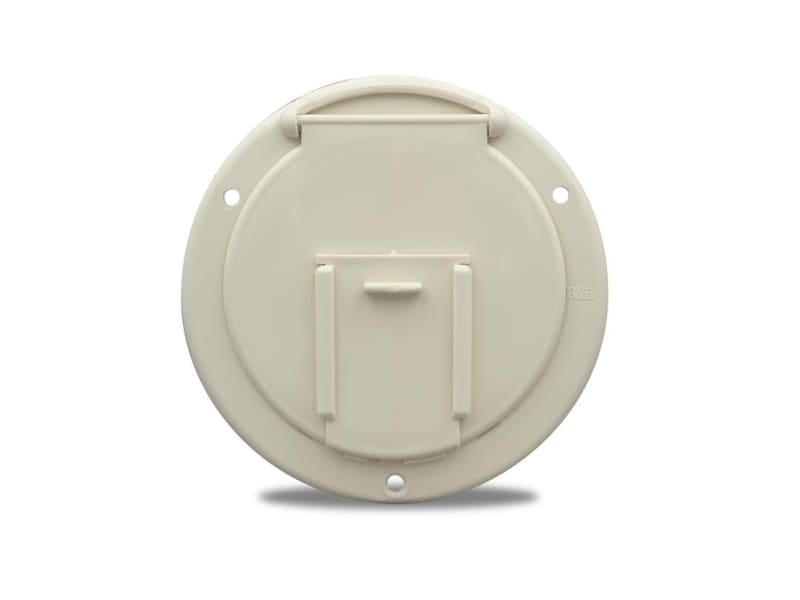 ROUND ELECTRICAL CORD HATCH COLONIAL WHITE, 94327