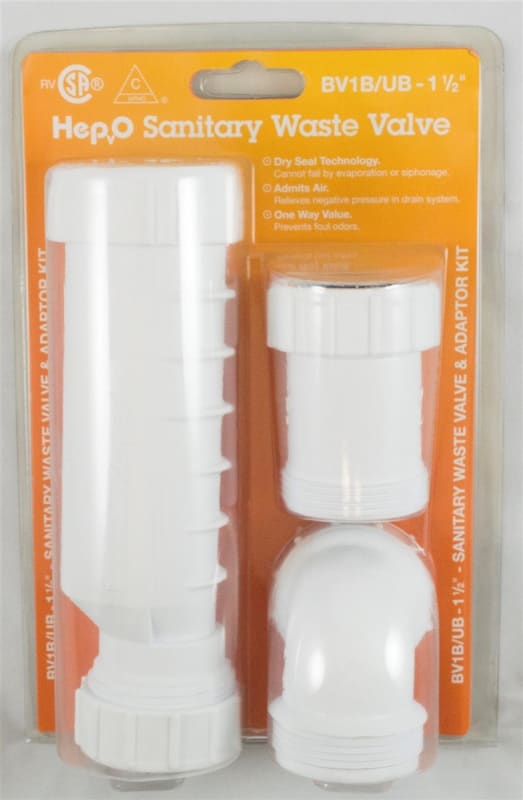 RV WATERLESS P-TRAP 1-1/2", WBV1BUB