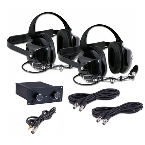 Two Place Off Road 550 Intercom w/ 2 Behind-the-Head Headsets - Shop Today