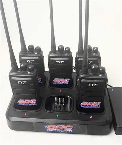 (6) Digital SRC-680 Multi Radio Rapid Charger with Radios