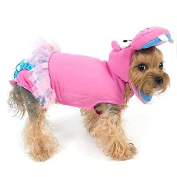 Pink Hippo Halloween Dog Costume
