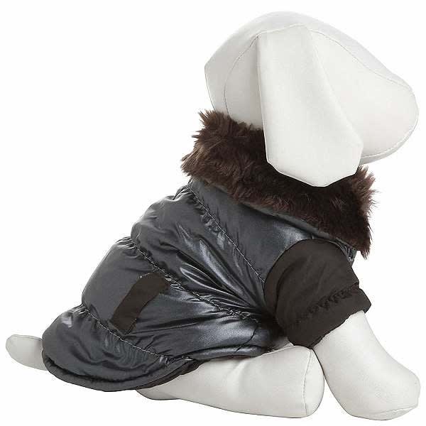 Brown Ultra Fur Small Dog Parka Coat
