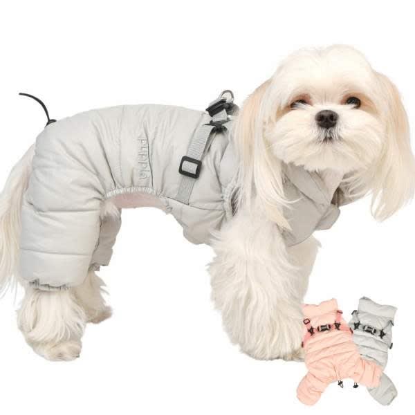 Pastel Dog Snowsuit with Built-in Harness