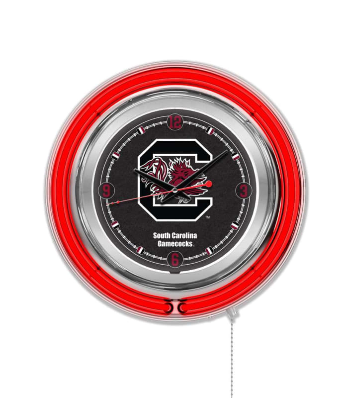 Clock, Neon, Printed, LED