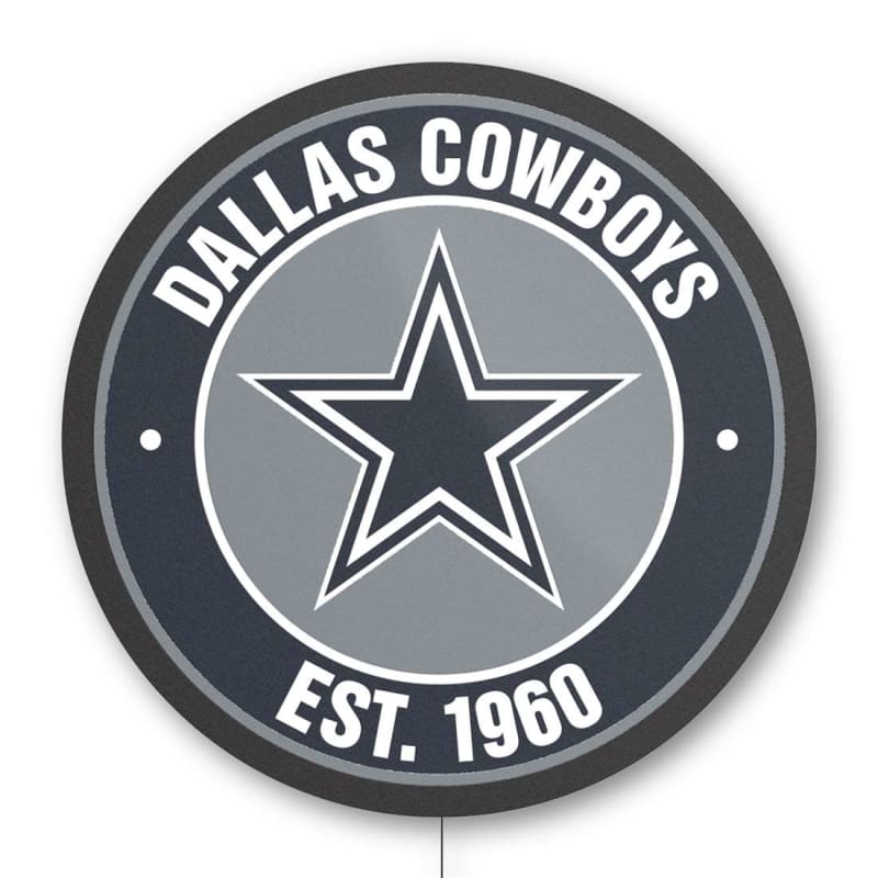 Dallas Cowboys Establish Date LED Lighted Sign