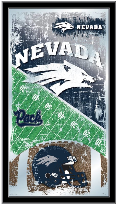 University of Nevada 15"x26" Football Wall Mirror