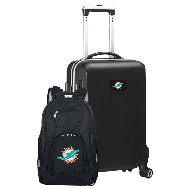 Miami Dolphins Deluxe 2 Piece Backpack & Carry-On Set L104