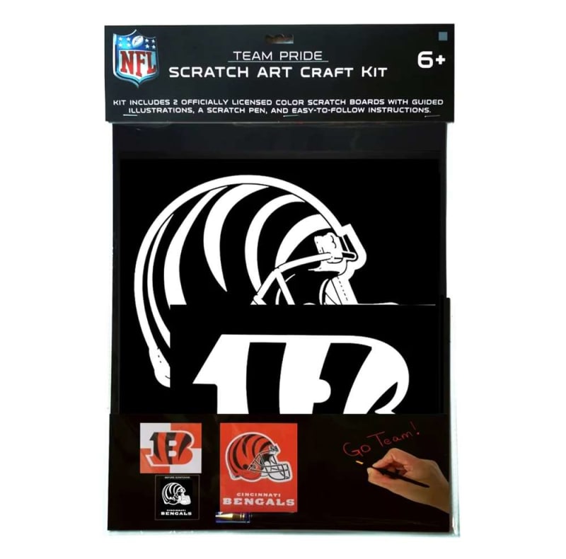 Cincinnati Bengals Scratch Art Craft Kit