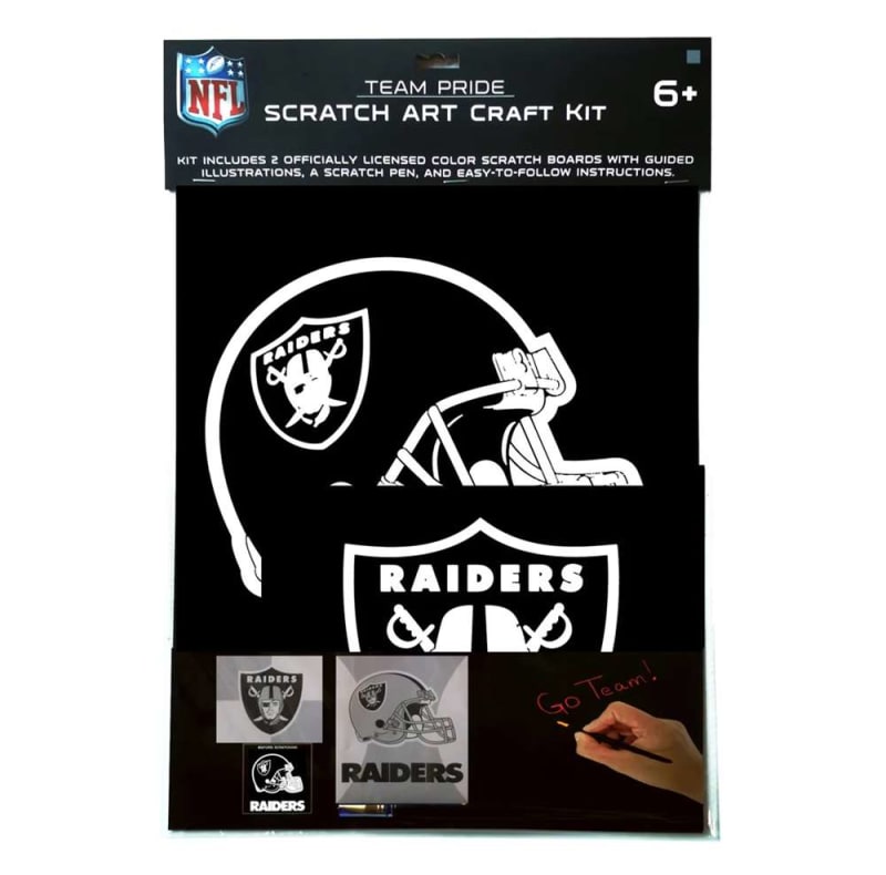 Las Vegas Raiders Scratch Art Craft Kit