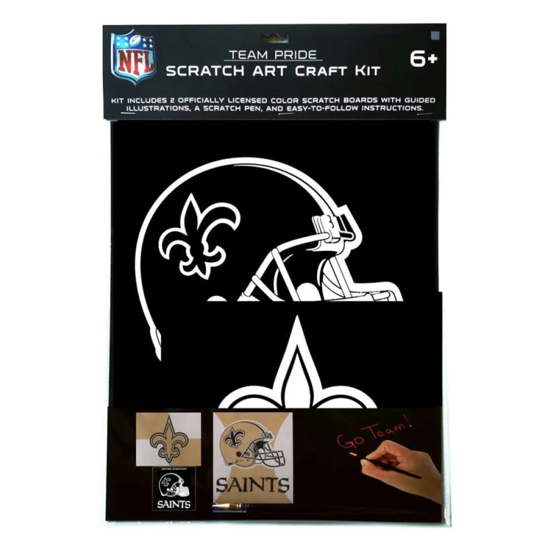 New Orleans Saints Scratch Art Craft Kit