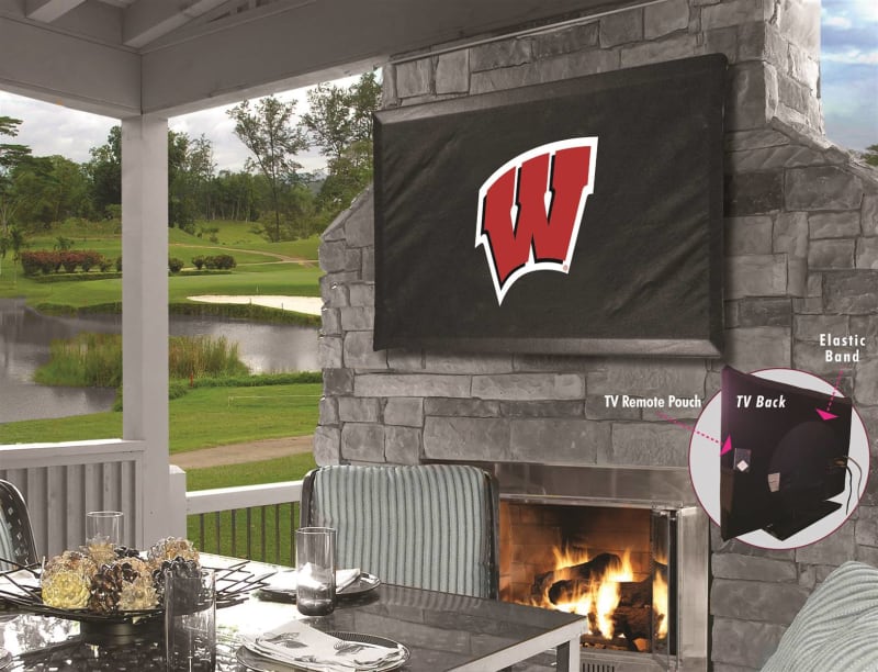 University of Wisconsin (W) TV Cover for 60 in.-65 in. Screen