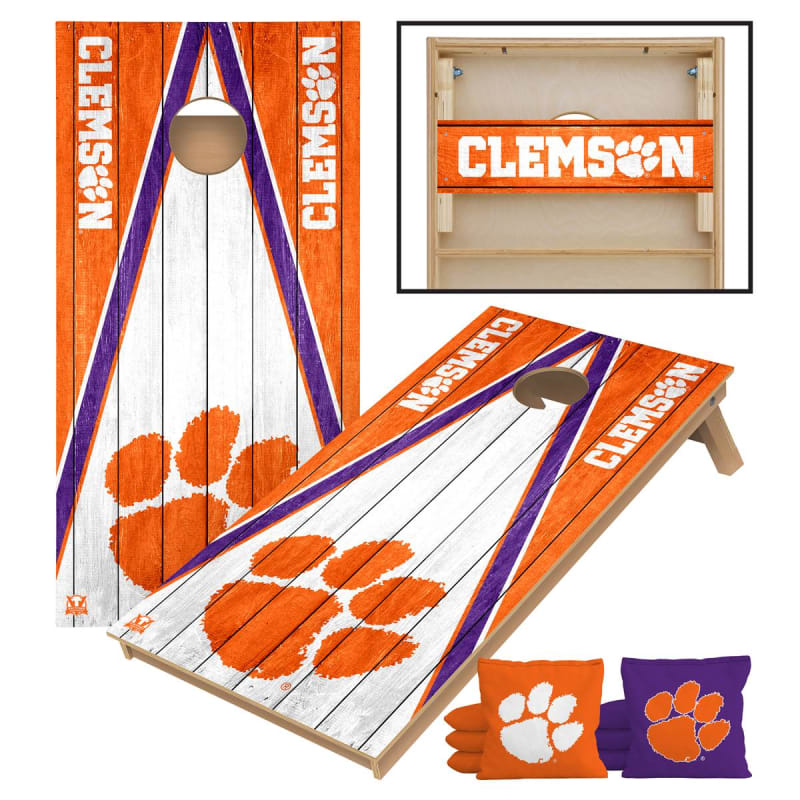 Clemson Tigers Official Tournament Premium 2X4 Cornhole Game Set 9555778