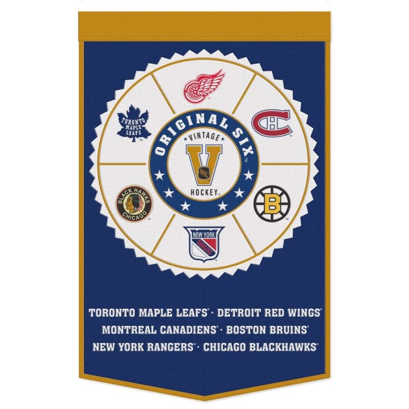 NHL Original 6 Wool Banner 18X36 in.