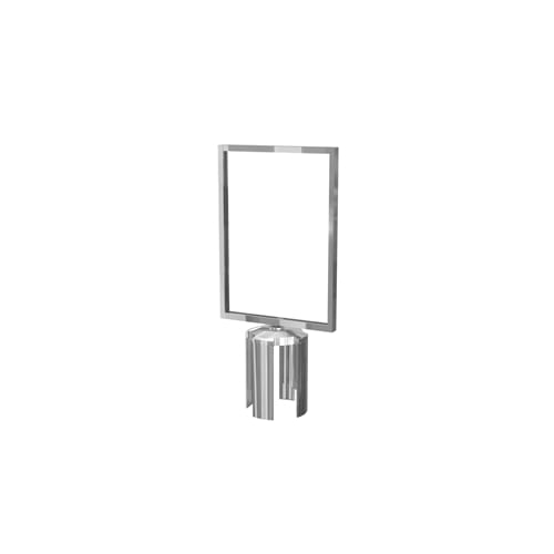 Vertical Stanchion Sign Frame | Post-Top Adapter for Belt Barriers