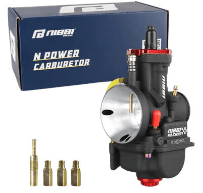 Carburetor, Nibbi, 34mm PWK Black Round Slide Racing Carb