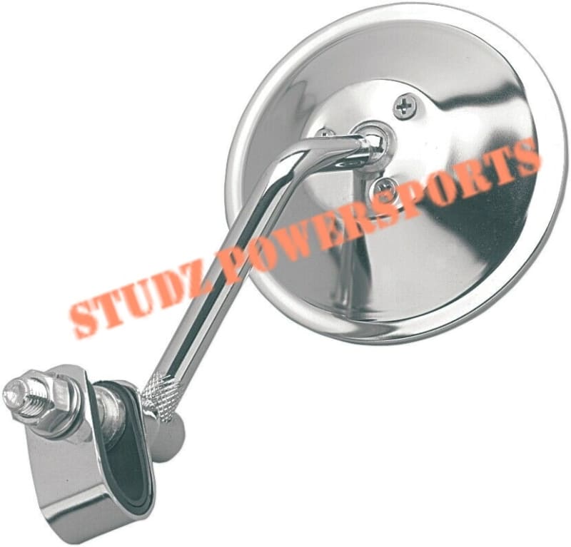 Universal Clamp-On Mirror Round 4 Stem Tinted for 7/8