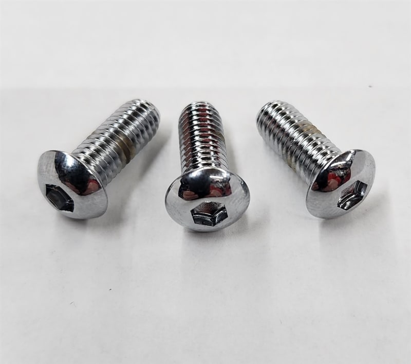 Chrome Button Head Recoil Screws